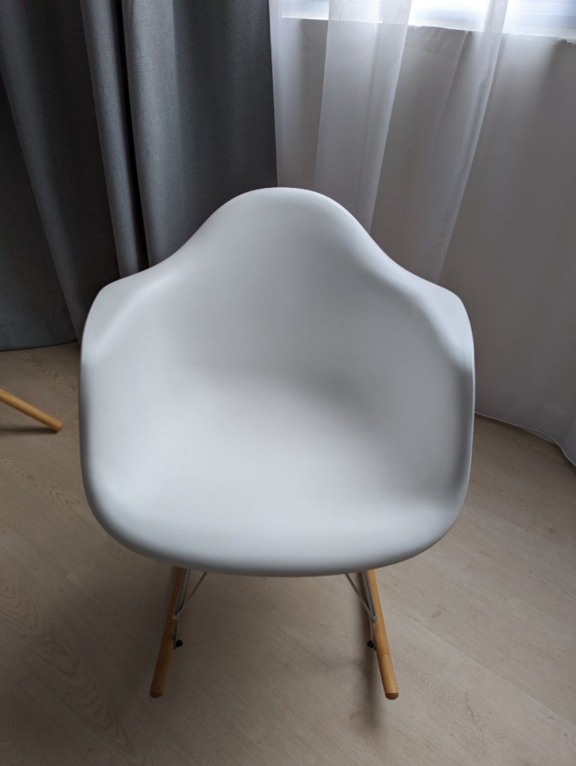 Modern White Rocking Chair, Furniture & Home Living, Furniture, Chairs ...