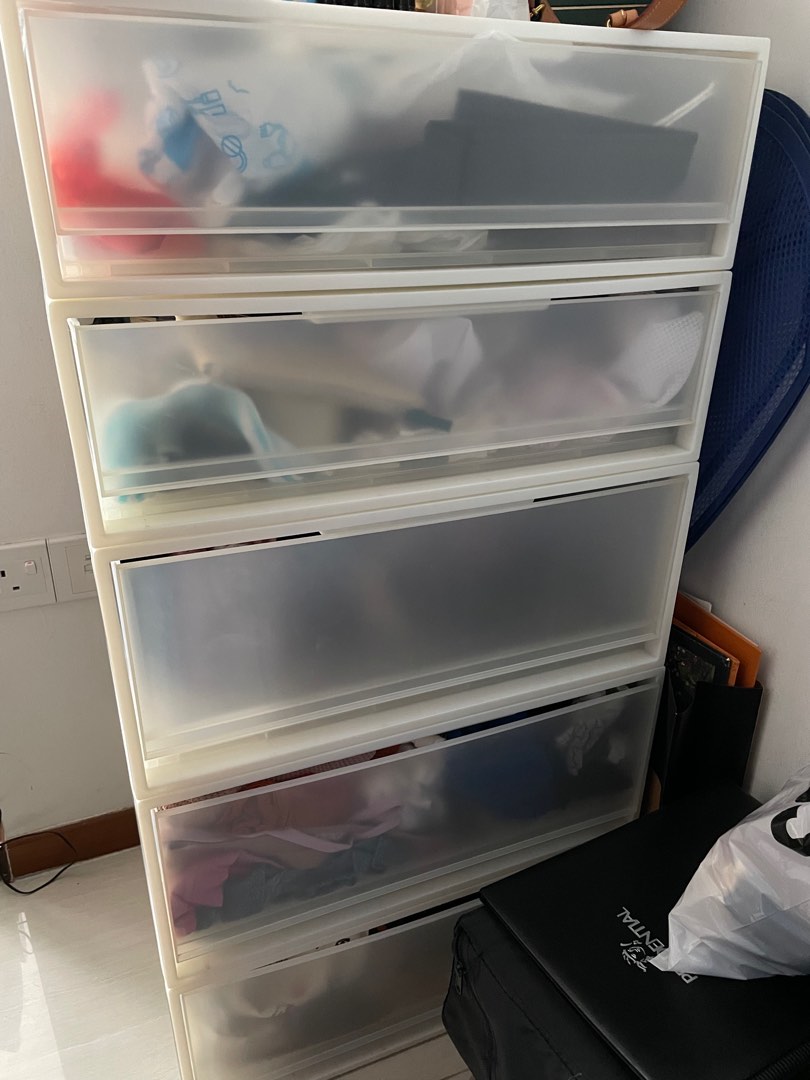 Muji drawers set of 5, Furniture & Home Living, Furniture, Shelves ...