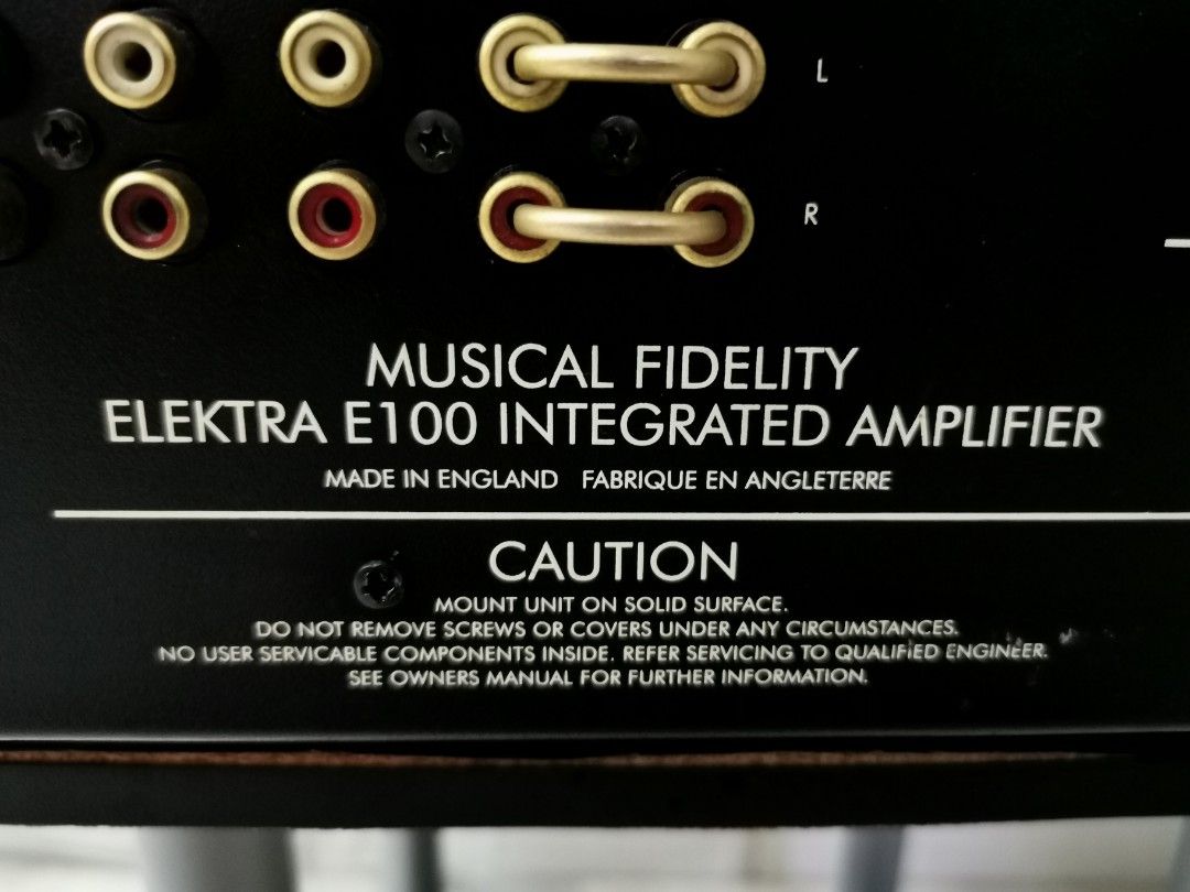 Musical Fidelity Elektra E100 Made in England Stereo Amplifier, Audio, Soundbars, Speakers ...