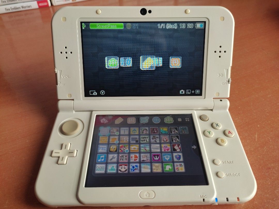 New Nintendo 3ds XL Pearl White ( CFW already with 64gb ), Video Gaming ...
