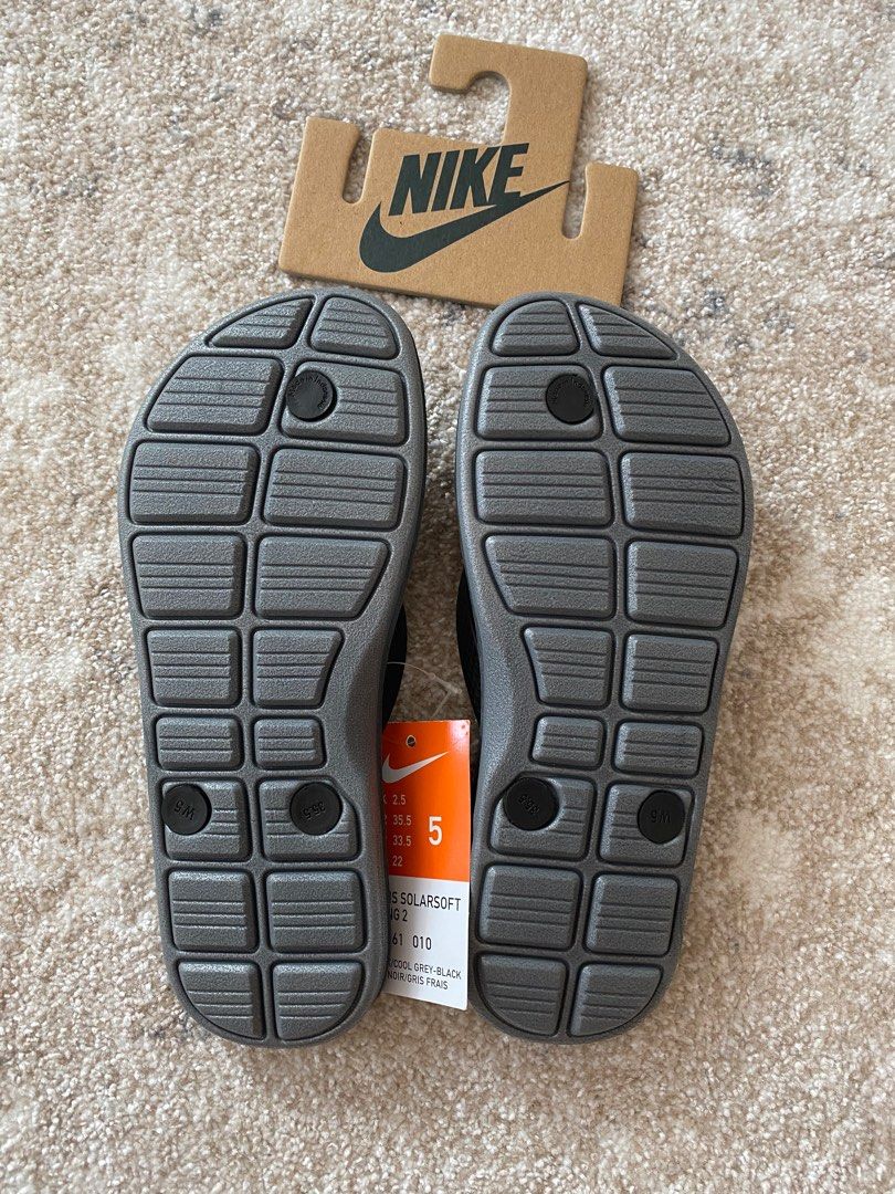 Nike solar soft black slippers, Women's Fashion, Footwear, Slippers and ...