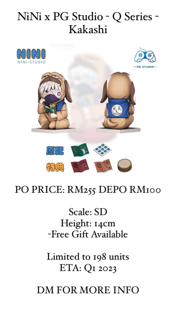 NiNi x PG Studio - Q Series - Kakashi, Hobbies & Toys, Toys & Games on ...