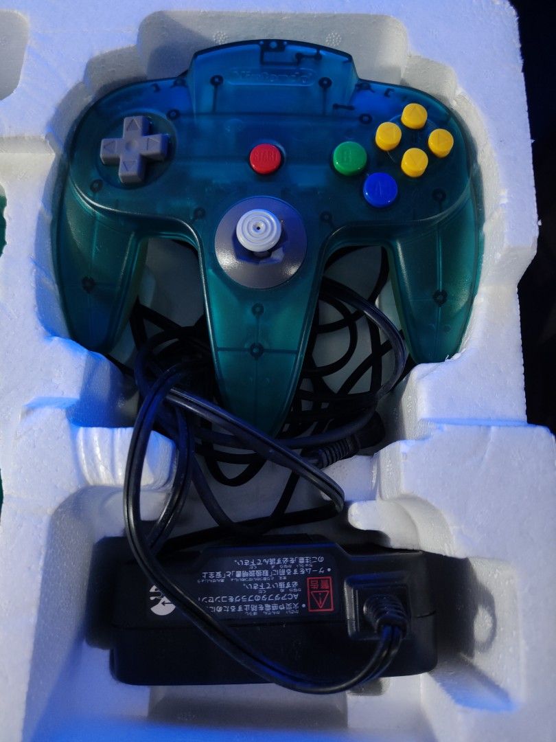 Nintendo 64 Clear Blue Limited Edition, Video Gaming, Video Game ...