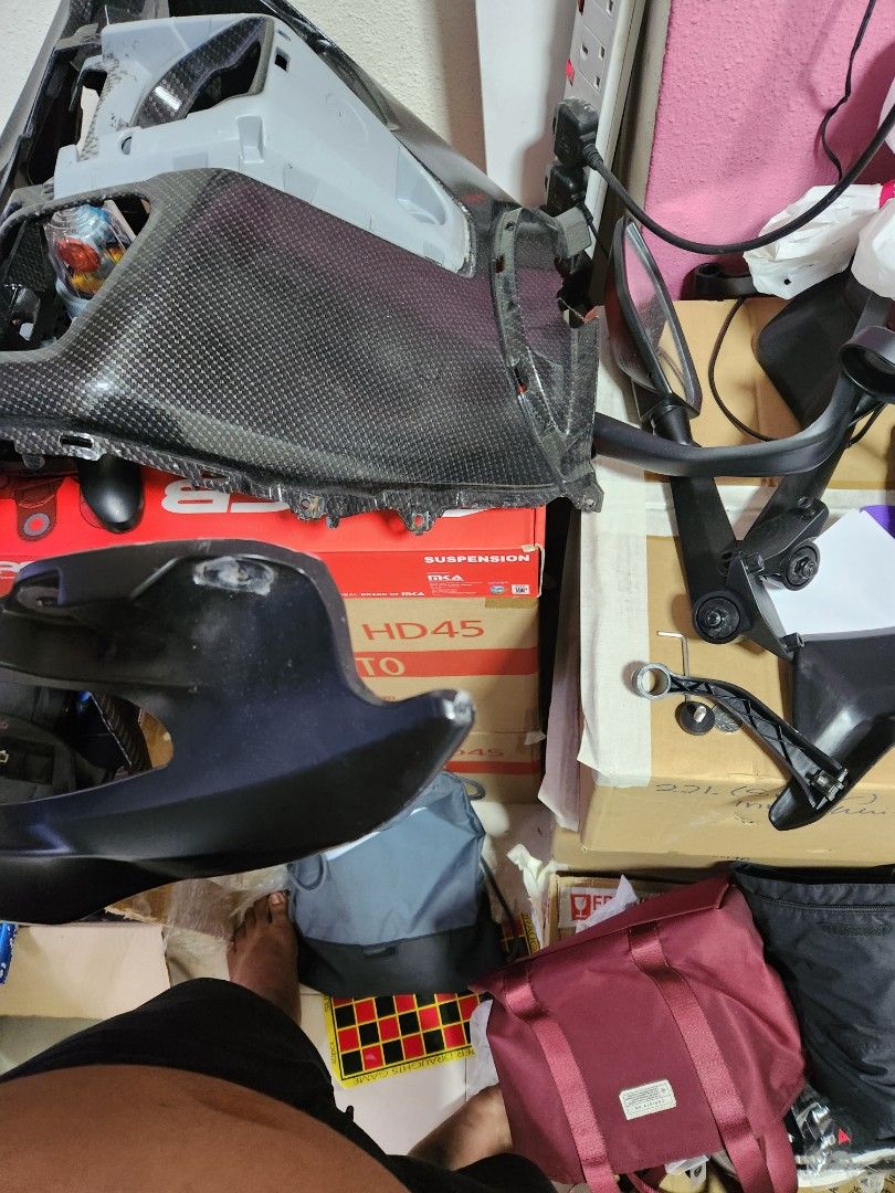 Nmax v2 box rack, Motorcycles, Motorcycle Accessories on Carousell