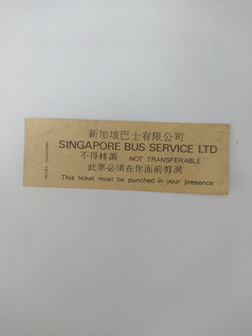 Old Bus Ticket, Hobbies & Toys, Memorabilia & Collectibles, Vintage ...