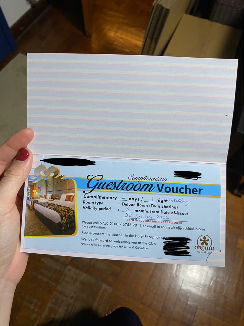 Orchard country club voucher 1 night deluxe room staycation, Tickets ...