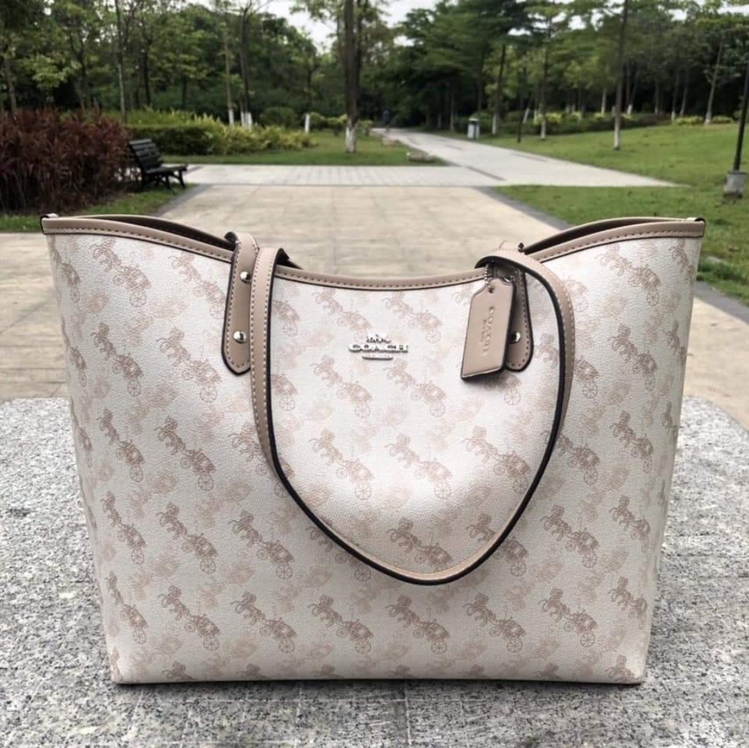 Original Coach Reversible City Tote With Horse And Carriage Print 91107 ...
