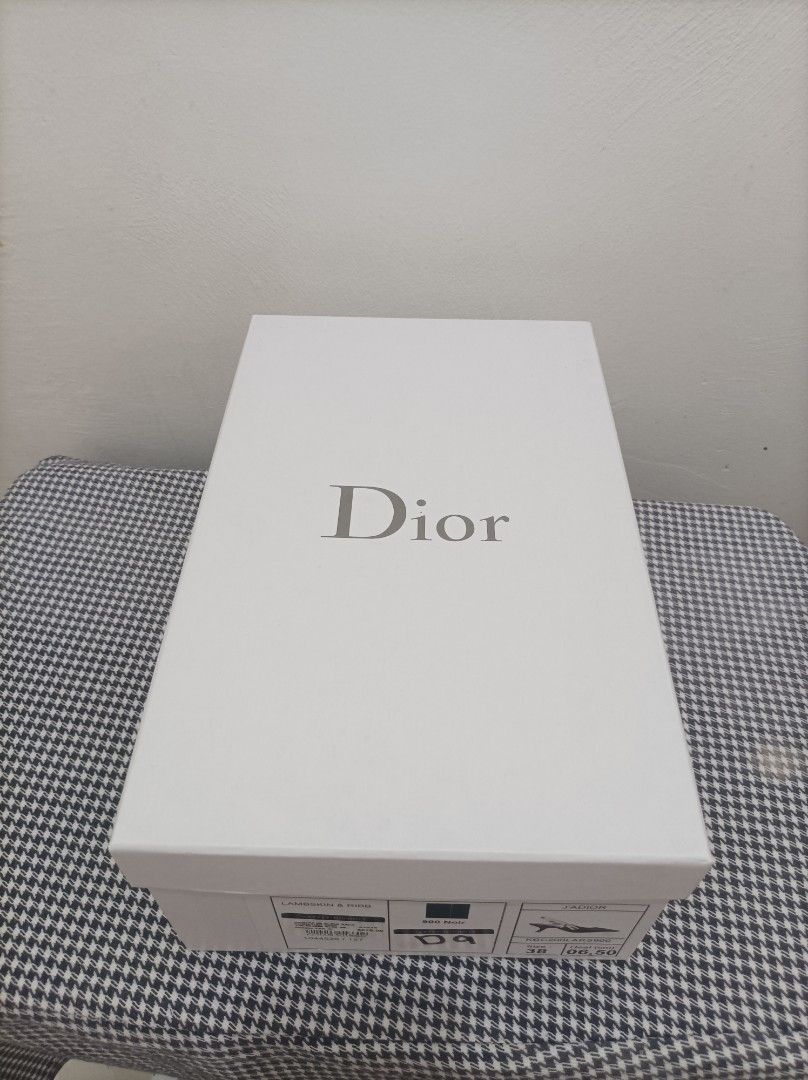 Original Dior shoe box with card, Luxury, Bags & Wallets on Carousell