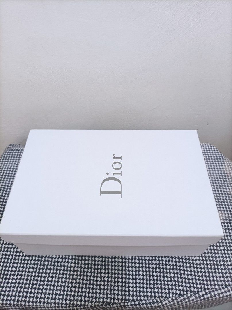Original Dior shoe box with card, Luxury, Bags & Wallets on Carousell