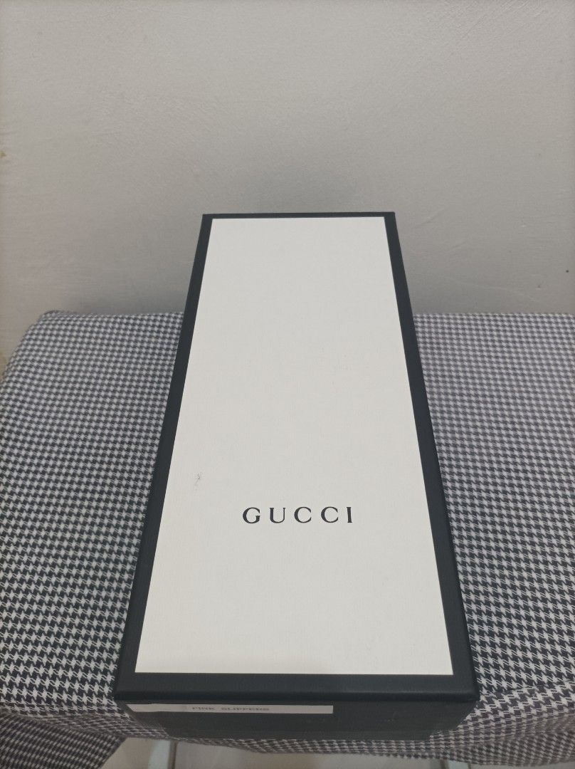 Original Gucci shoe box with card, Luxury, Bags & Wallets on Carousell