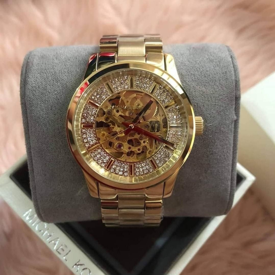 Original Michael Kors Automatic Gold Ion-plated Men's Watch MK9009 With ...