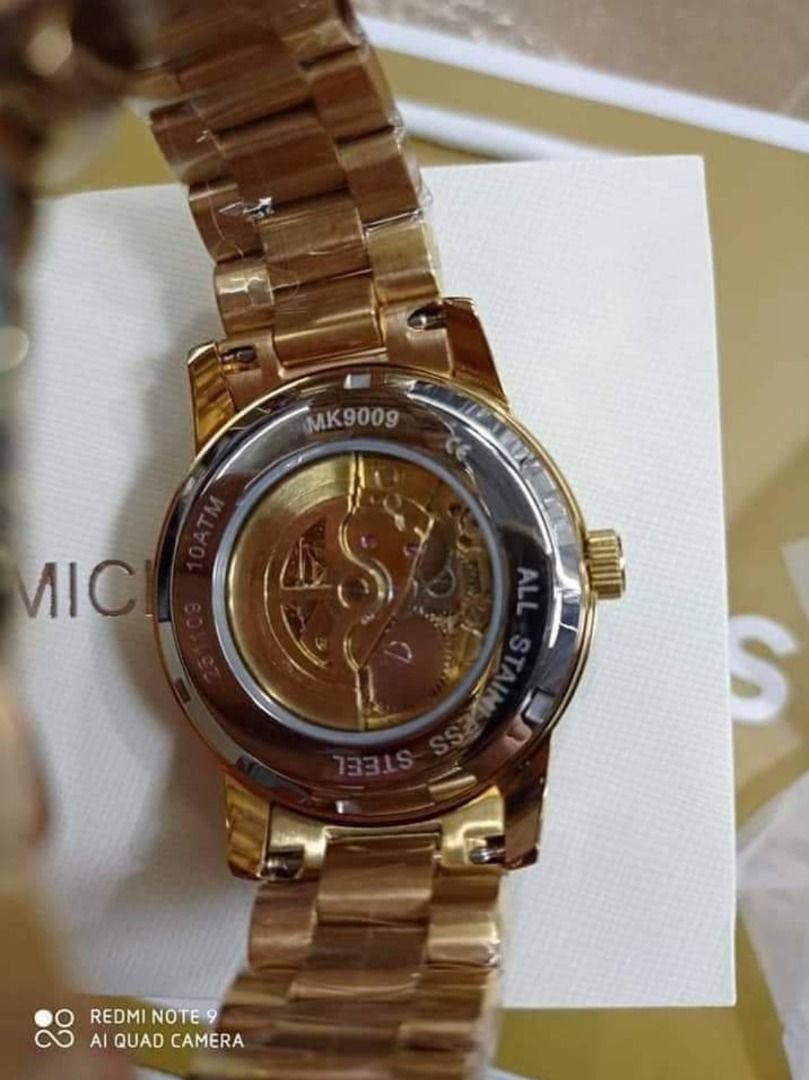 Original Michael Kors Automatic Gold Ion-plated Men's Watch MK9009 With ...