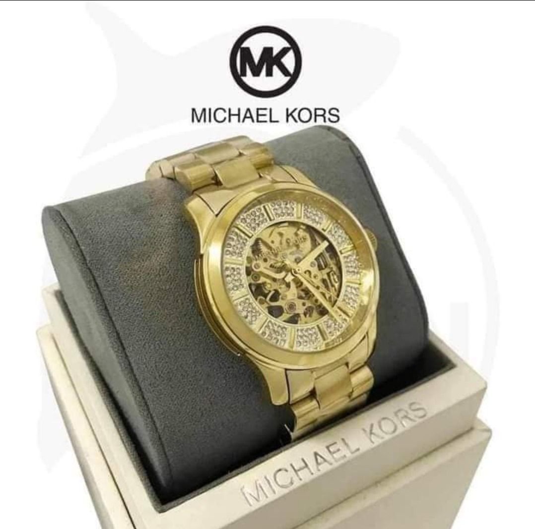 Original Michael Kors Automatic Gold Ion-plated Men's Watch MK9009 With ...