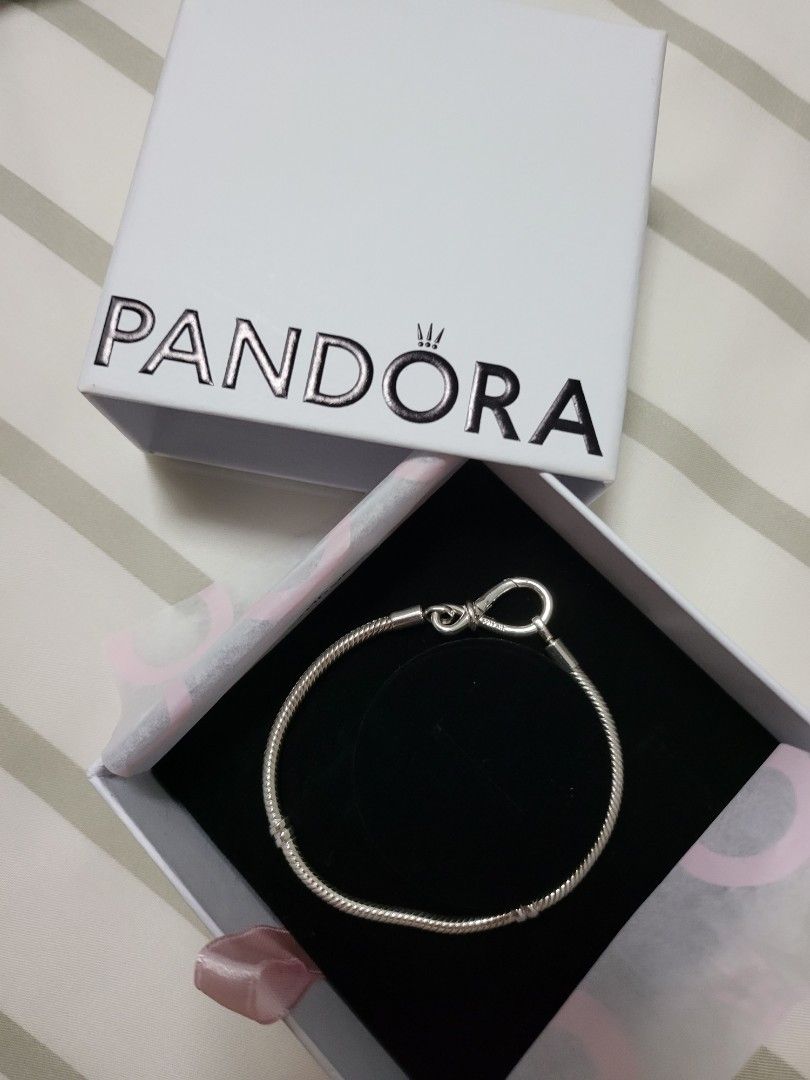 Pandora Moments Infinity Knot Snake Chain Bracelet, Women's Fashion ...