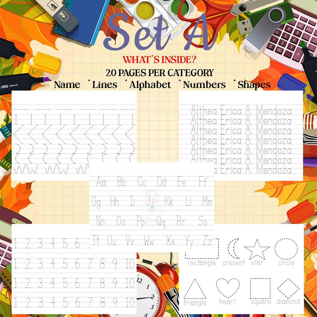 PERSONALIZED TRACING PAD, Hobbies & Toys, Books & Magazines, Children's ...