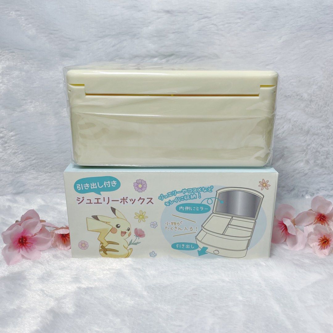 Pikachu and Eevee Jewelry box with Mirror, Women's Fashion, Jewelry ...