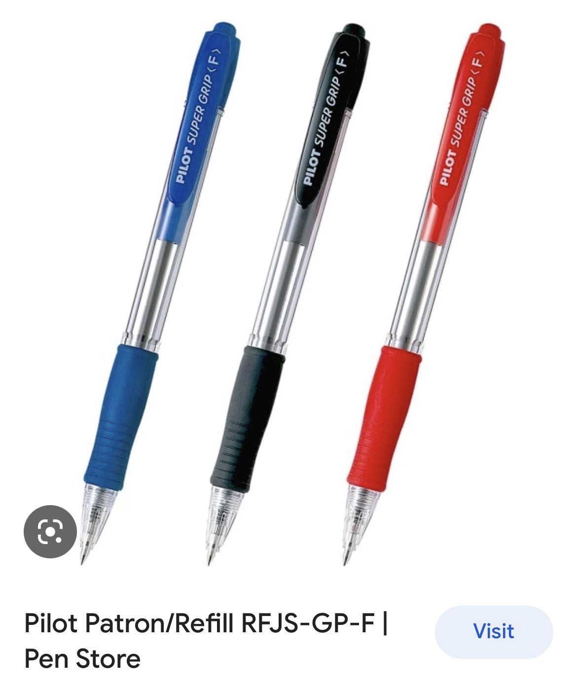 Pilot原子筆 藍色替芯 RFJS-GP-F｜ Blue Ballpen Refill, 興趣及遊戲, 手作＆自家設計, 文具 ...