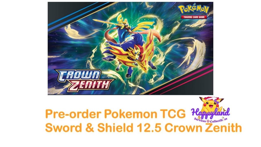 (P.O) Pokemon TCG Sword & Shield 12.5 Crown Zenith Elite Trainer Box ...