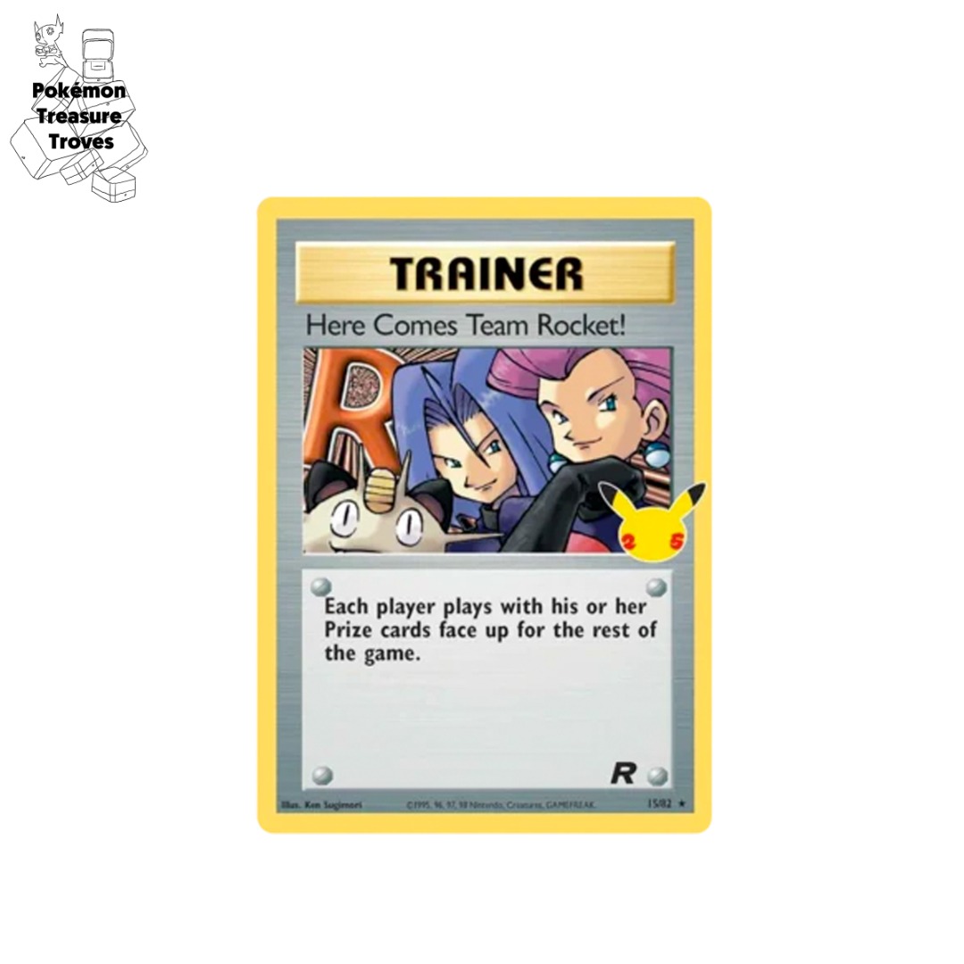 Pokemon Celebrations Here Comes Team Rocket! Card, Hobbies & Toys, Toys ...