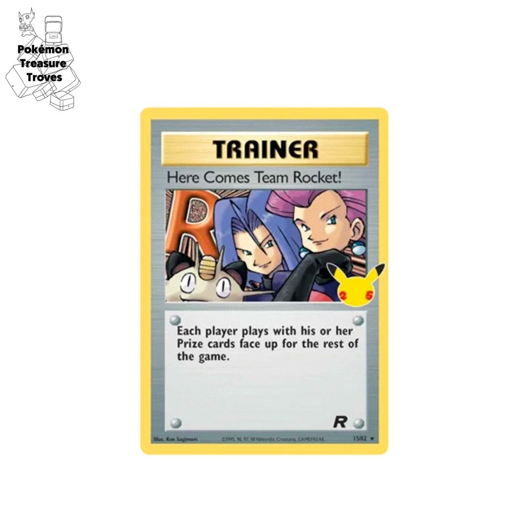 Pokemon Celebrations Here Comes Team Rocket! Card, Hobbies & Toys, Toys ...