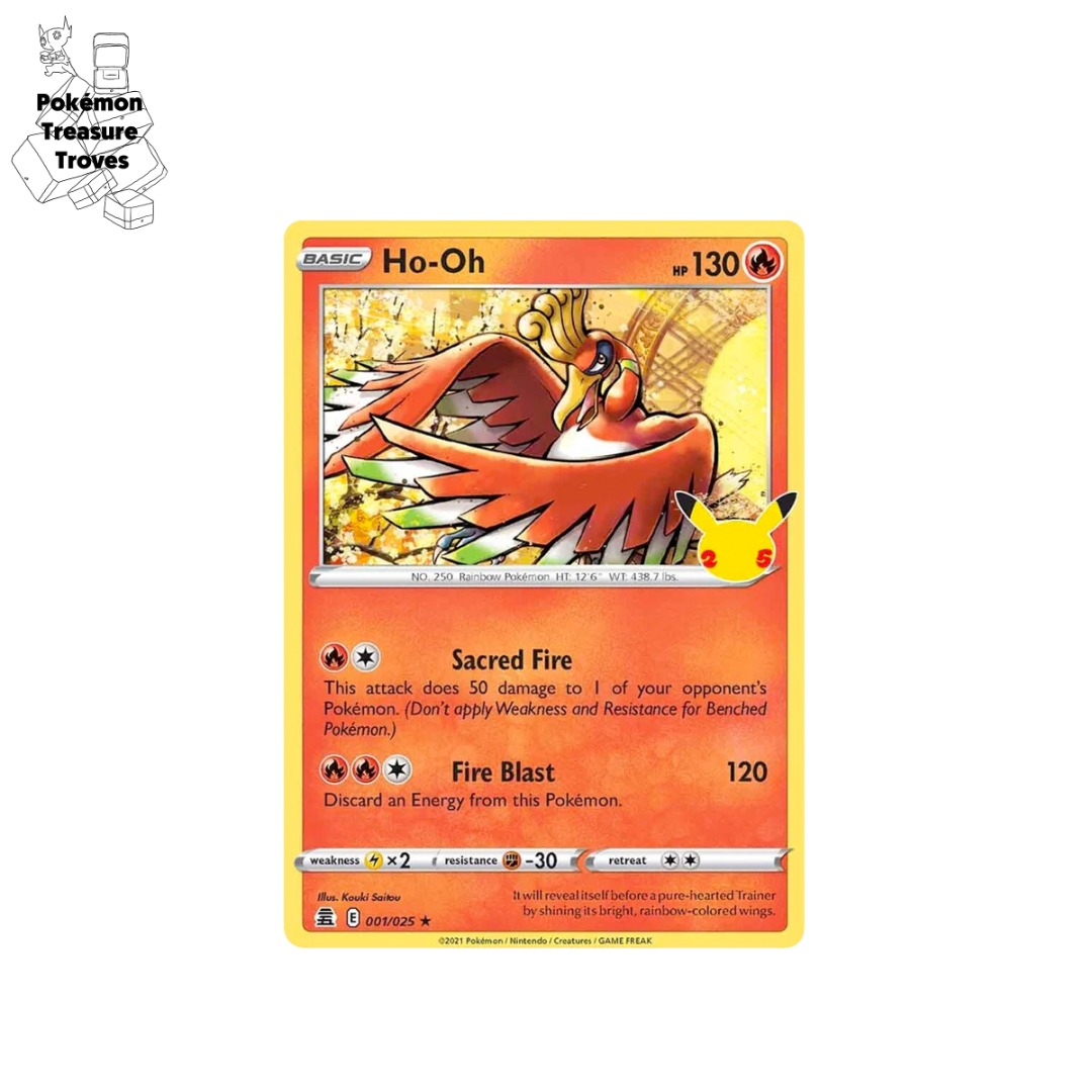 Pokemon Celebrations Ho-Oh Card, Hobbies & Toys, Toys & Games on Carousell