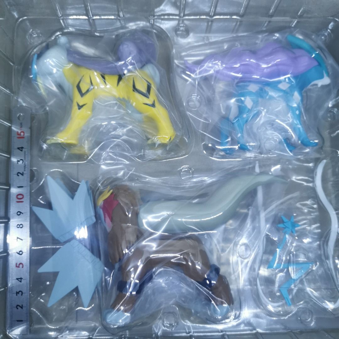 Pokemon Scale World PSW Johto Region Raikou, Entei, & Suicune Set of 3 ...