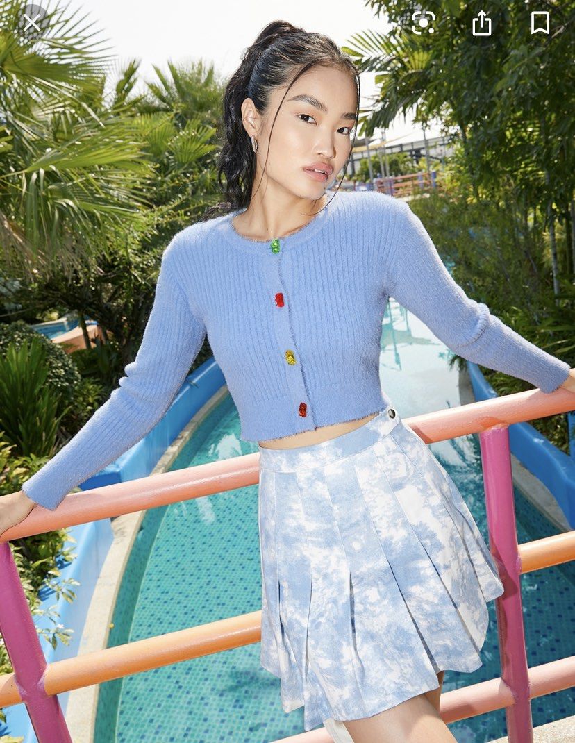 Pomelo Furry Haribo Cardigan ($40), Women's Fashion, Coats, Jackets and ...