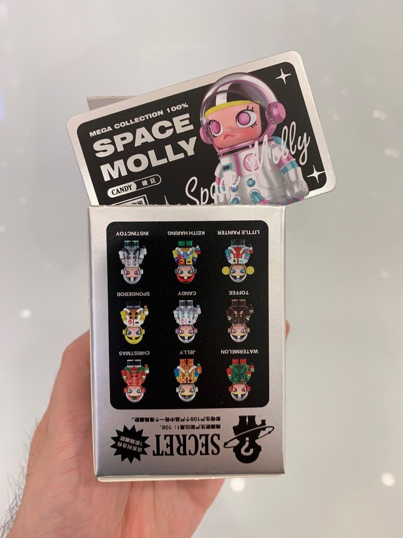 (全新已開未拆袋、可交換見內文)Pop Mart 100% Mega Space Molly Collection Candy 糖豆 款式 ...