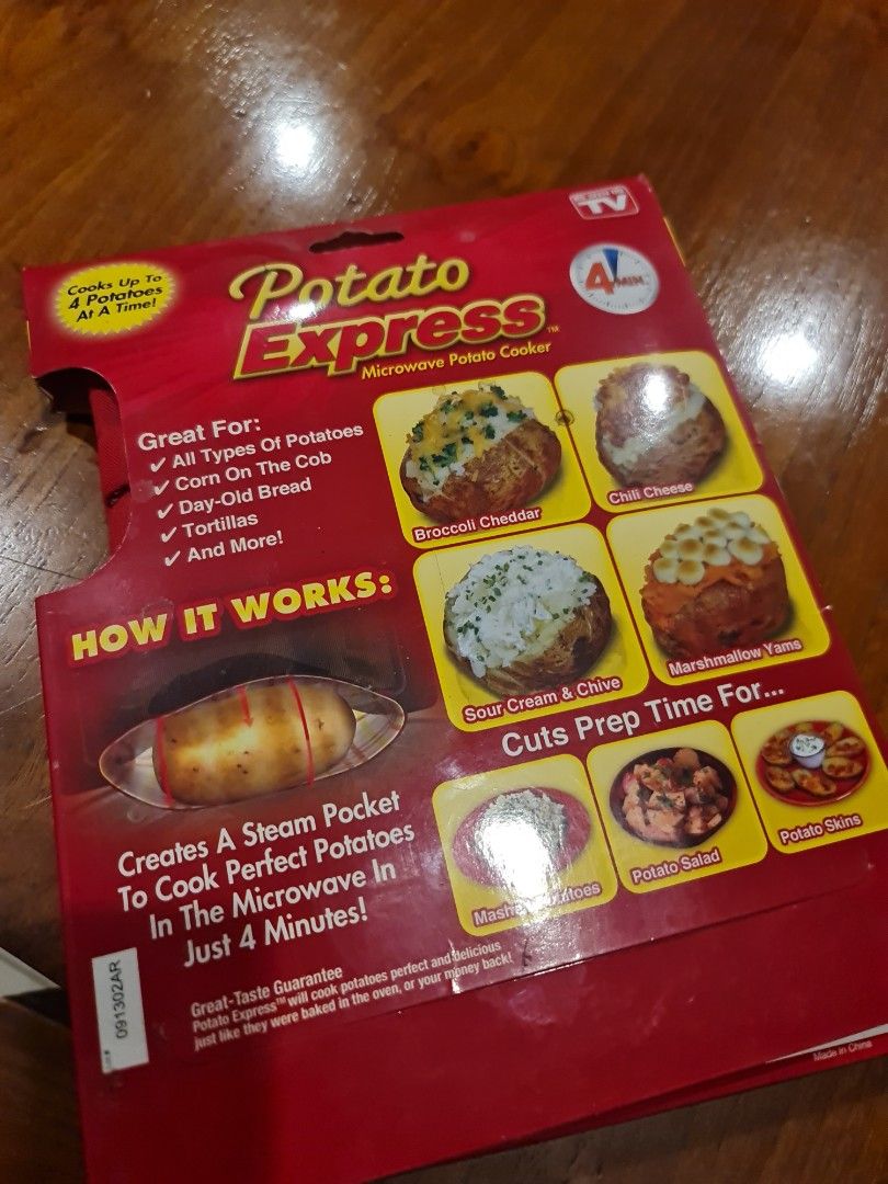 Potato express (microwave only), Kitchen & Appliances di Carousell