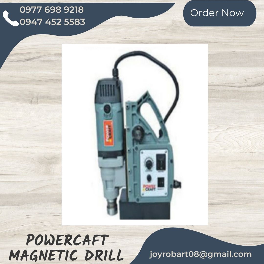 POWERCRAFT MAGNETIC DRILL, Commercial & Industrial, Construction Tools ...