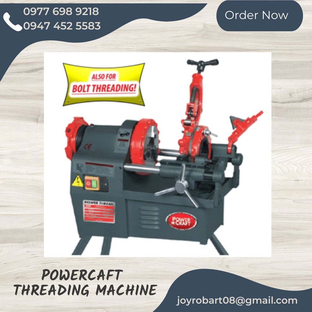 POWERCRAFT THREADING MACHINE, Commercial & Industrial, Construction ...