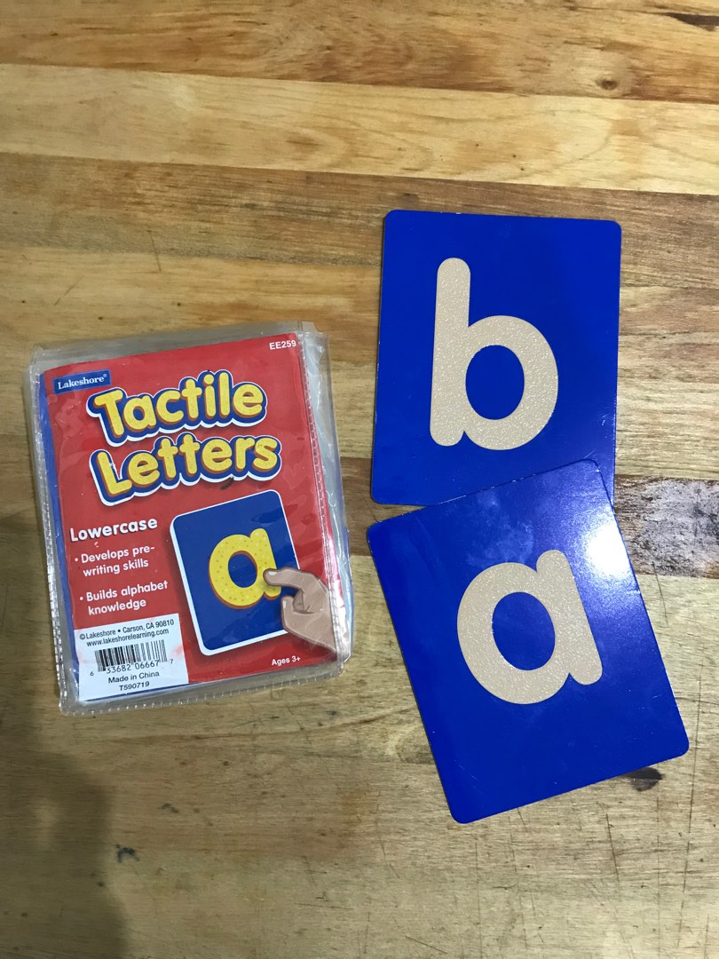 Pre-loved: Lakeshore Tactile Letters Lowercase, Hobbies & Toys, Toys ...