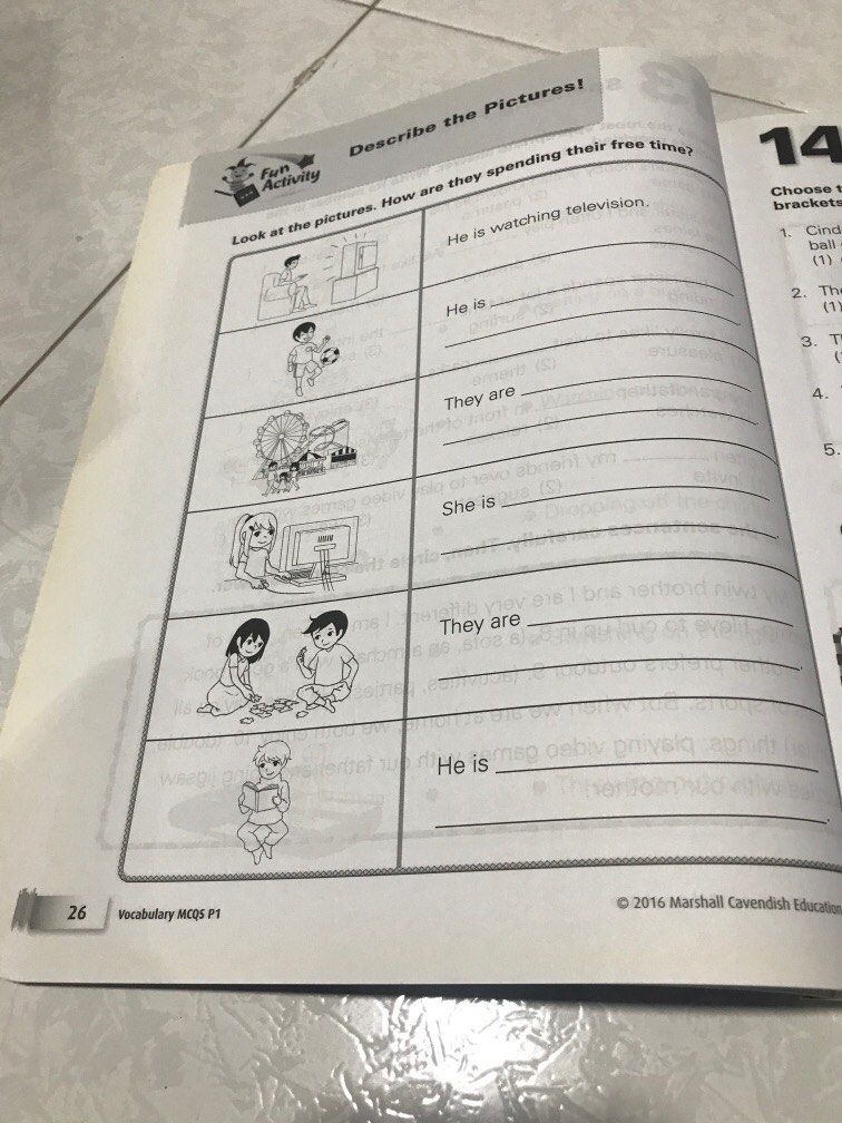 Primary 1 English book, Hobbies & Toys, Books & Magazines, Assessment ...