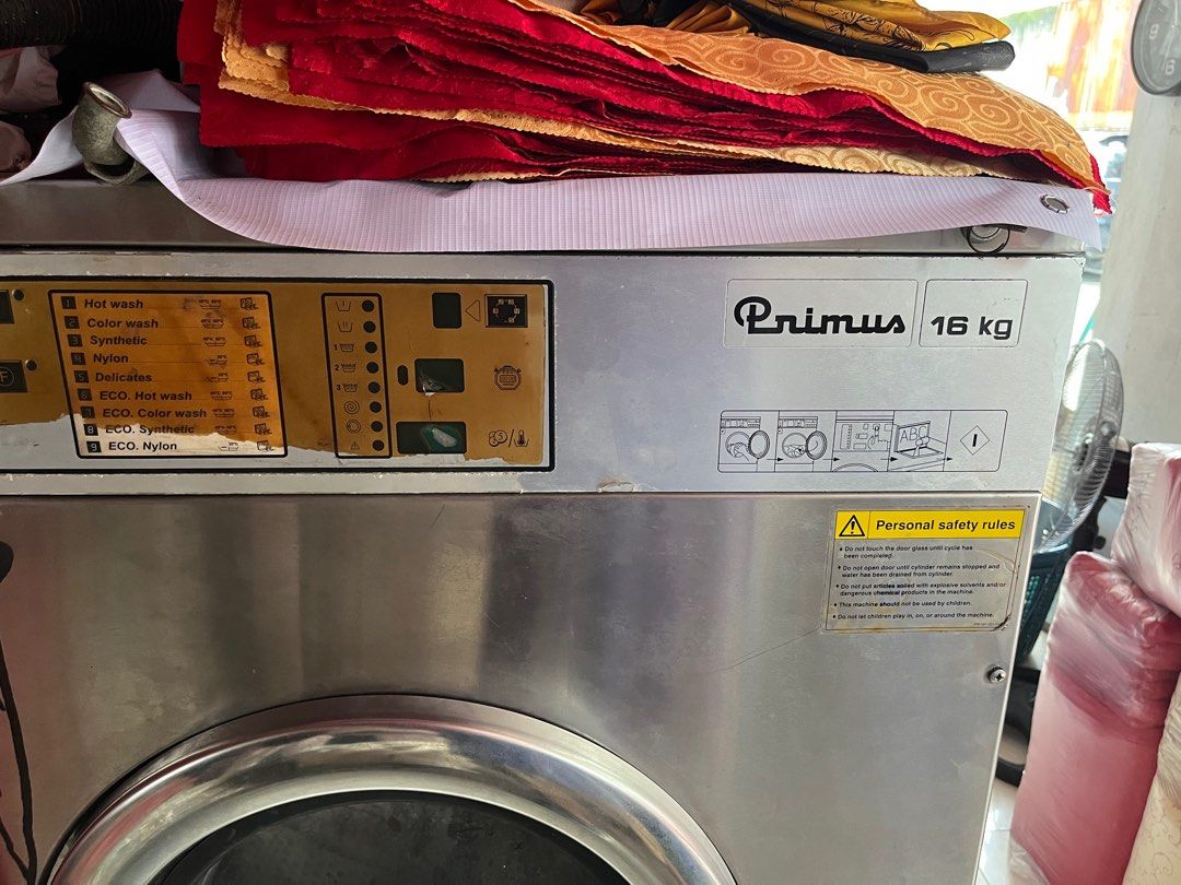 Primus washer extractor 16kg, TV & Home Appliances, Washing Machines ...