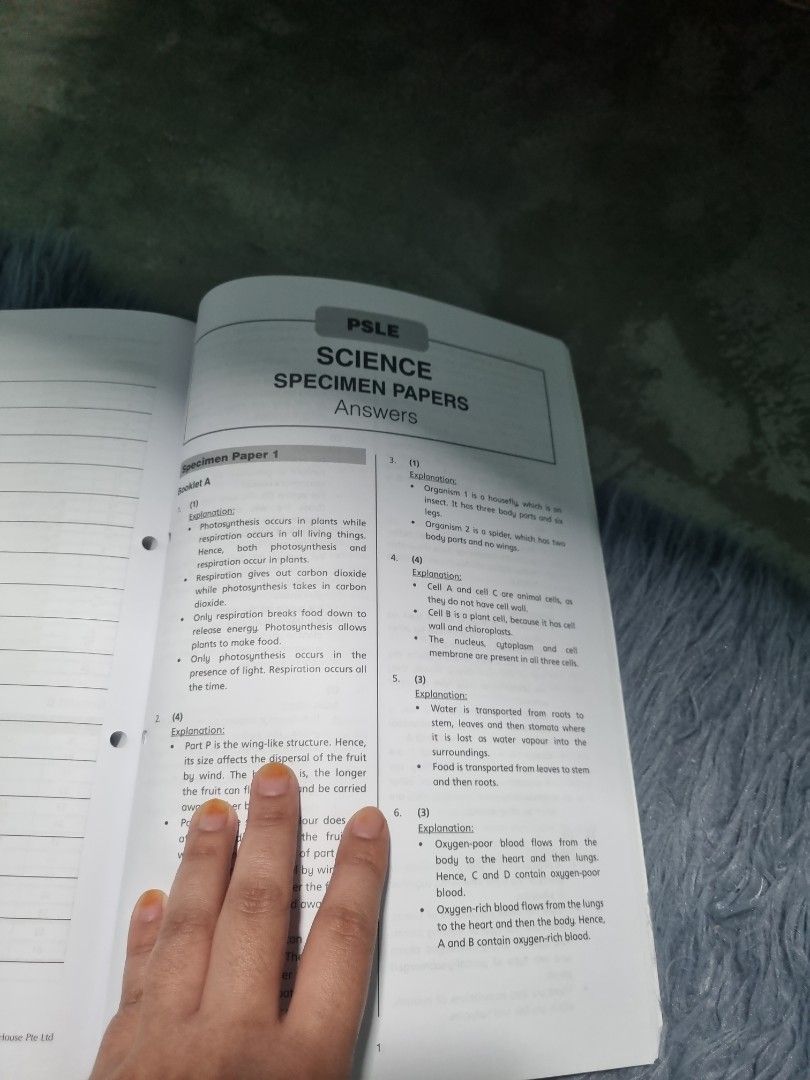 PSLE SCIENCE Specimen Papers, Hobbies & Toys, Books & Magazines ...