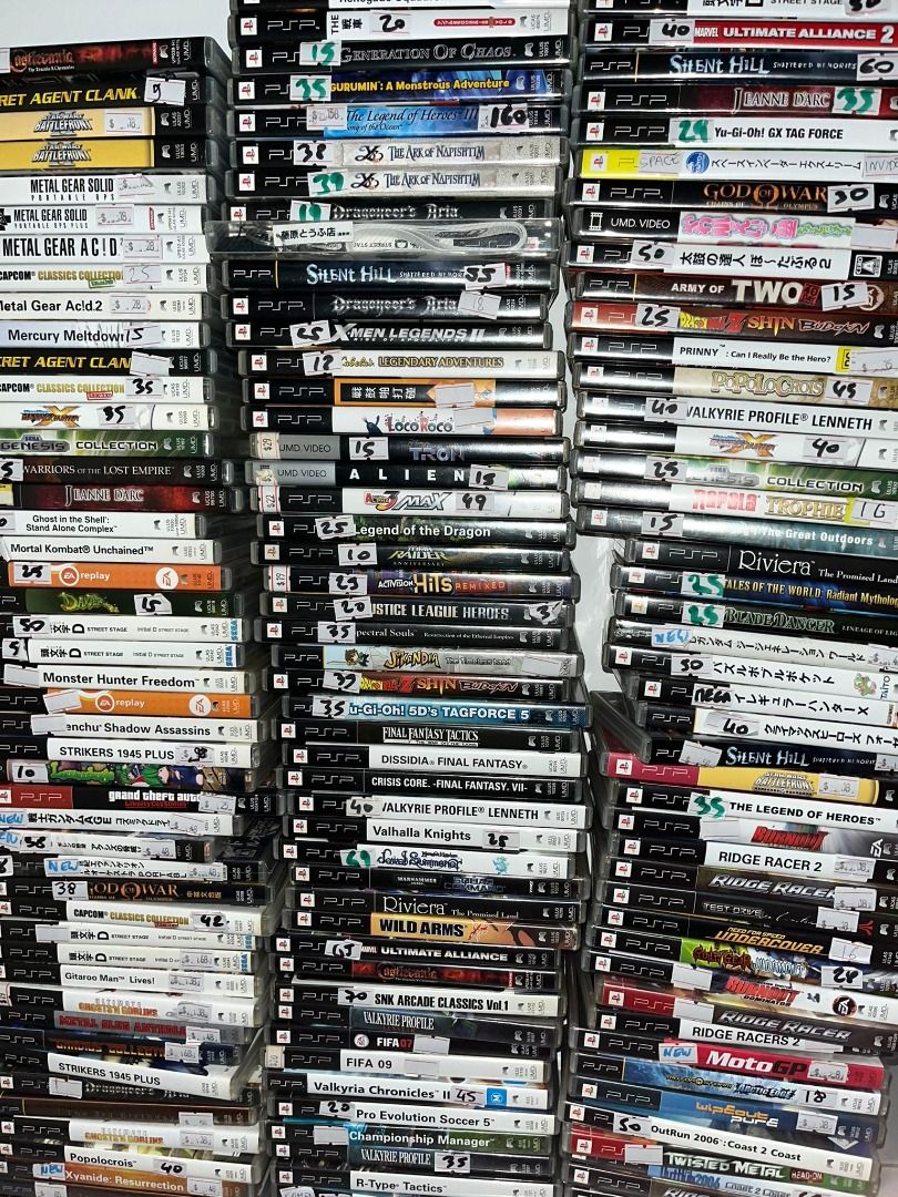 psp from 20 onwards. price : as per pics price charter 100% original ...