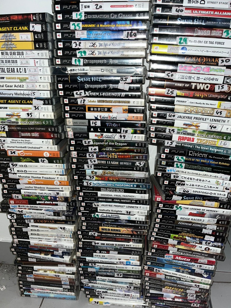 psp from 20 onwards. price : as per pics price charter 100% original ...