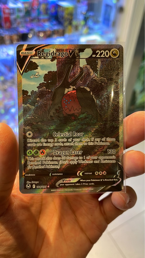 PTCG SS12 Pokemon Silver Tempest Regidrago V Alternate Art, 興趣及遊戲, 收藏品及紀念品, 古董收藏 - Carousell
