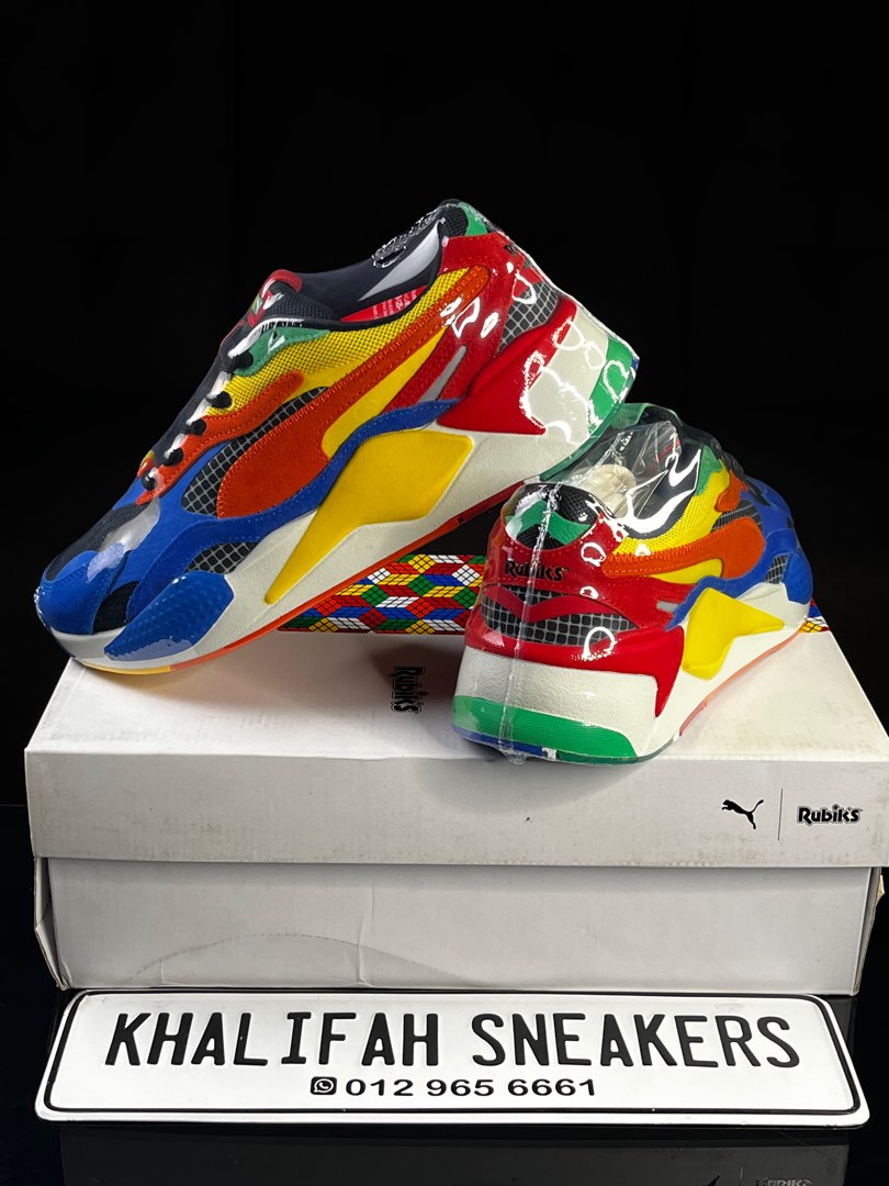 PUMA RSX3 RUBIKS, Men's Fashion, Footwear, Sneakers on Carousell