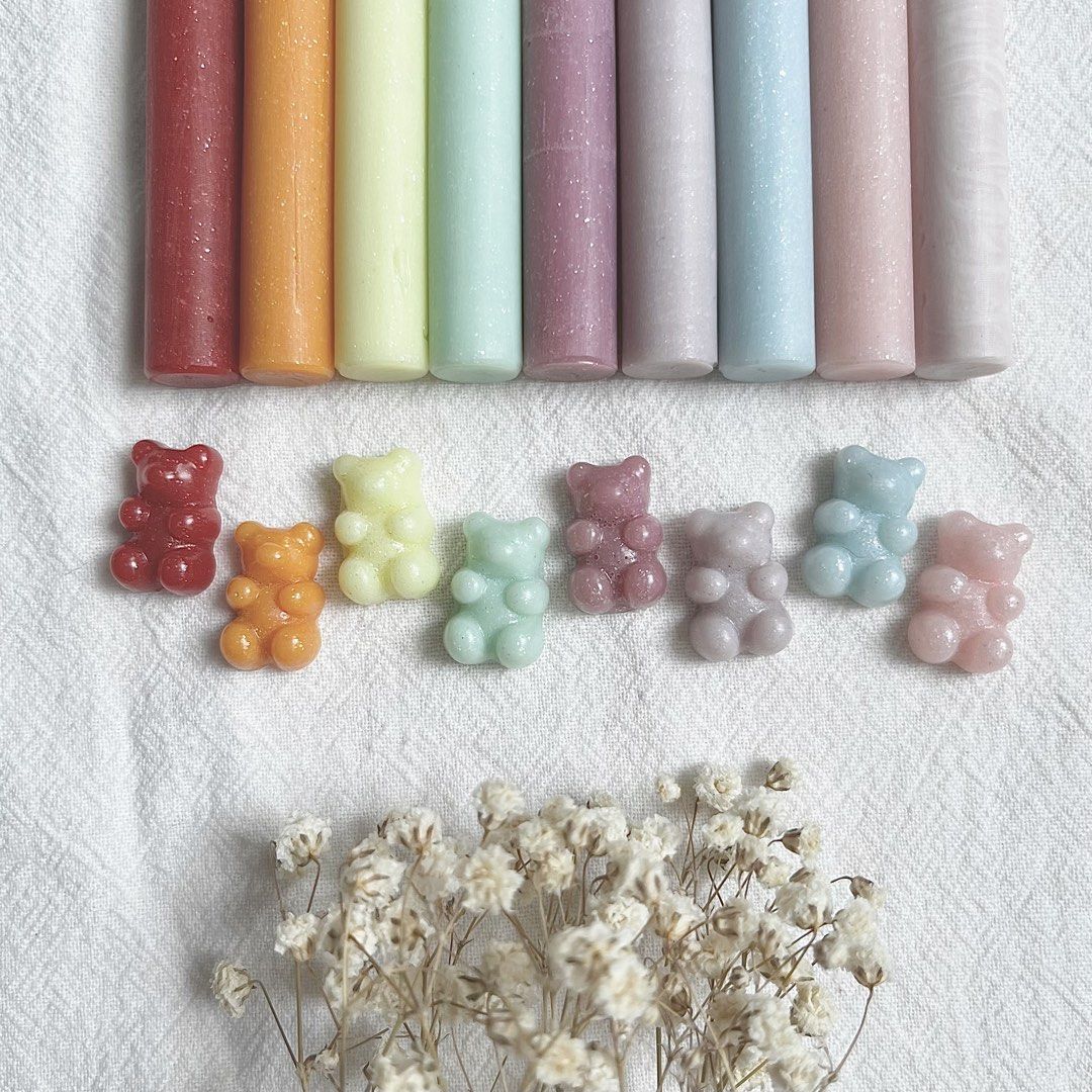 Rainbow Glitter Sparkly Sealing Wax Stick Set| Wax Stamps Wax Sticks ...