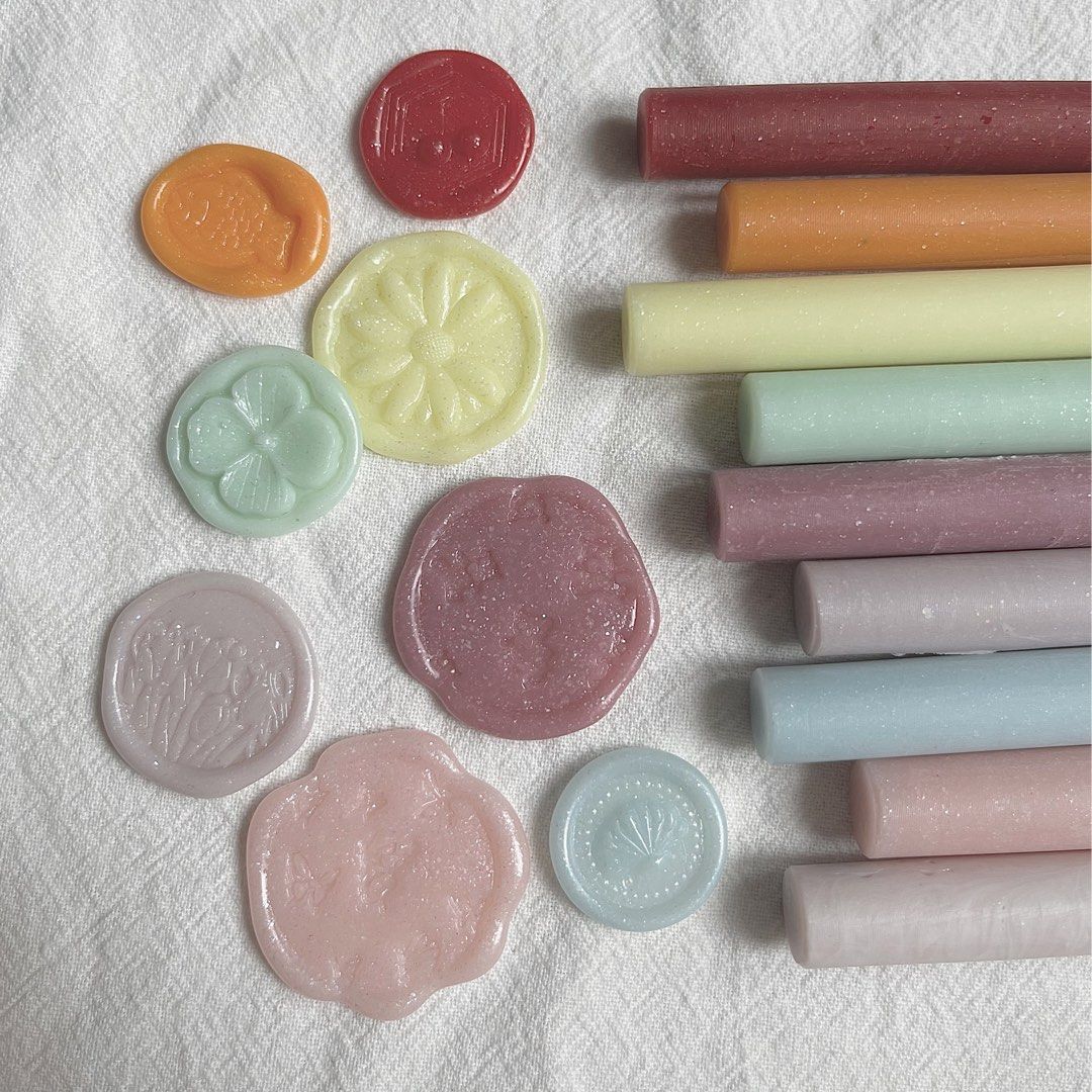 Rainbow Glitter Sparkly Sealing Wax Stick Set| Wax Stamps Wax Sticks ...