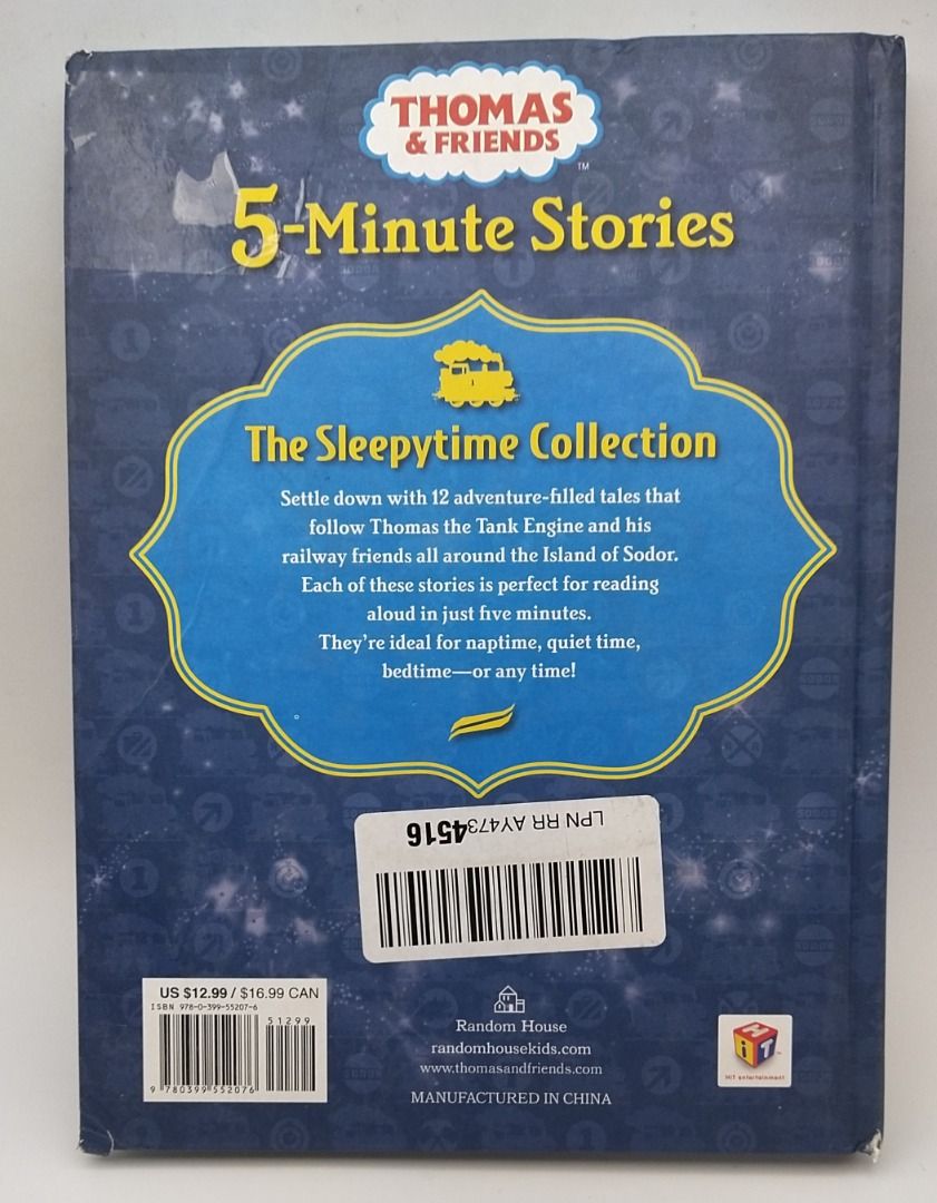 RANDOM HOUSE KIDS Thomas and Friends 5 Minute Stories The Sleepy Time ...