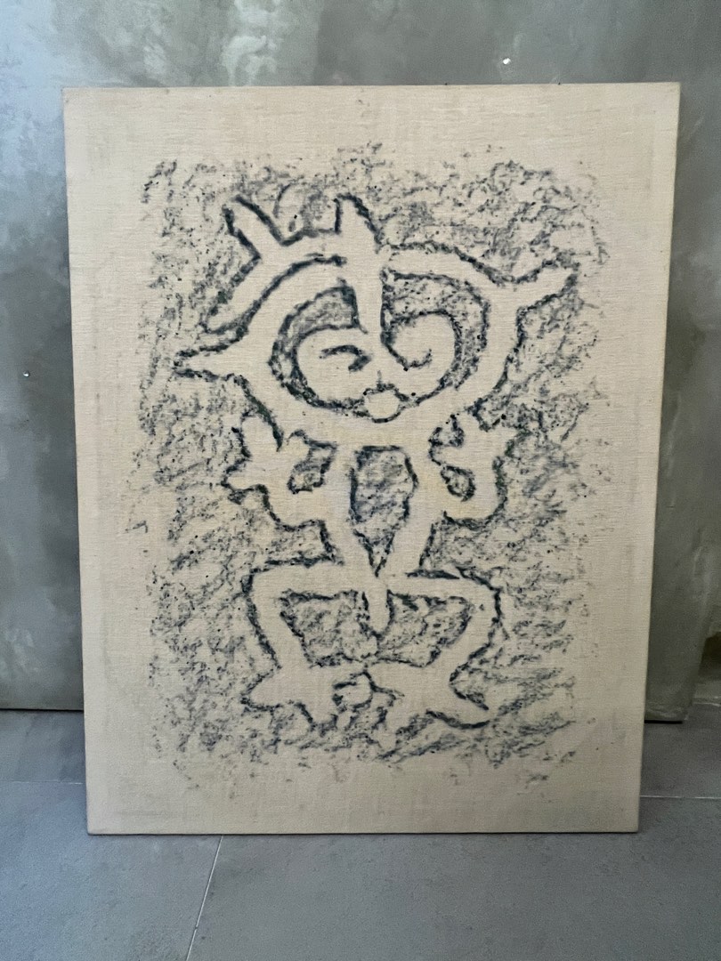 Rare hand-rubbing stone carving framed art, Hobbies & Toys, Stationery ...