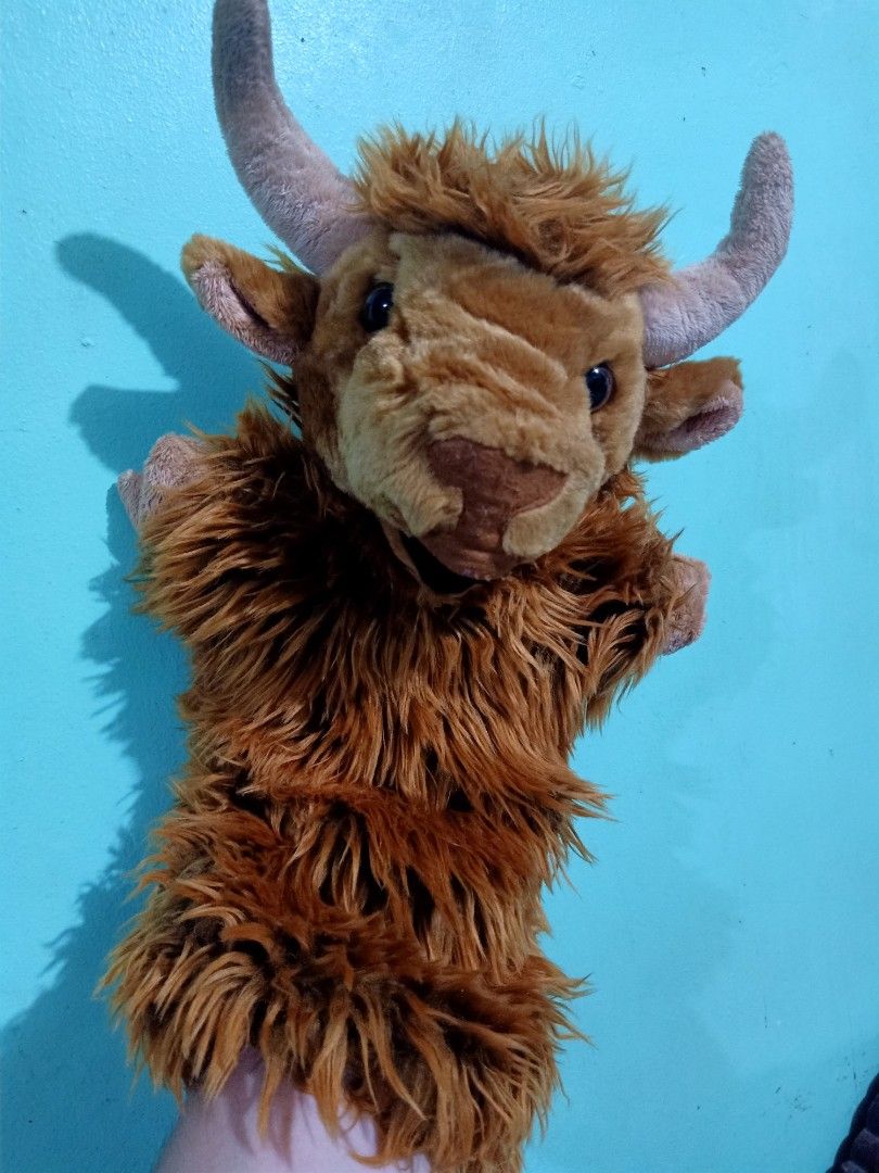 REALISTIC BUFFALO HAND PUPPET, Hobbies & Toys, Toys & Games on Carousell