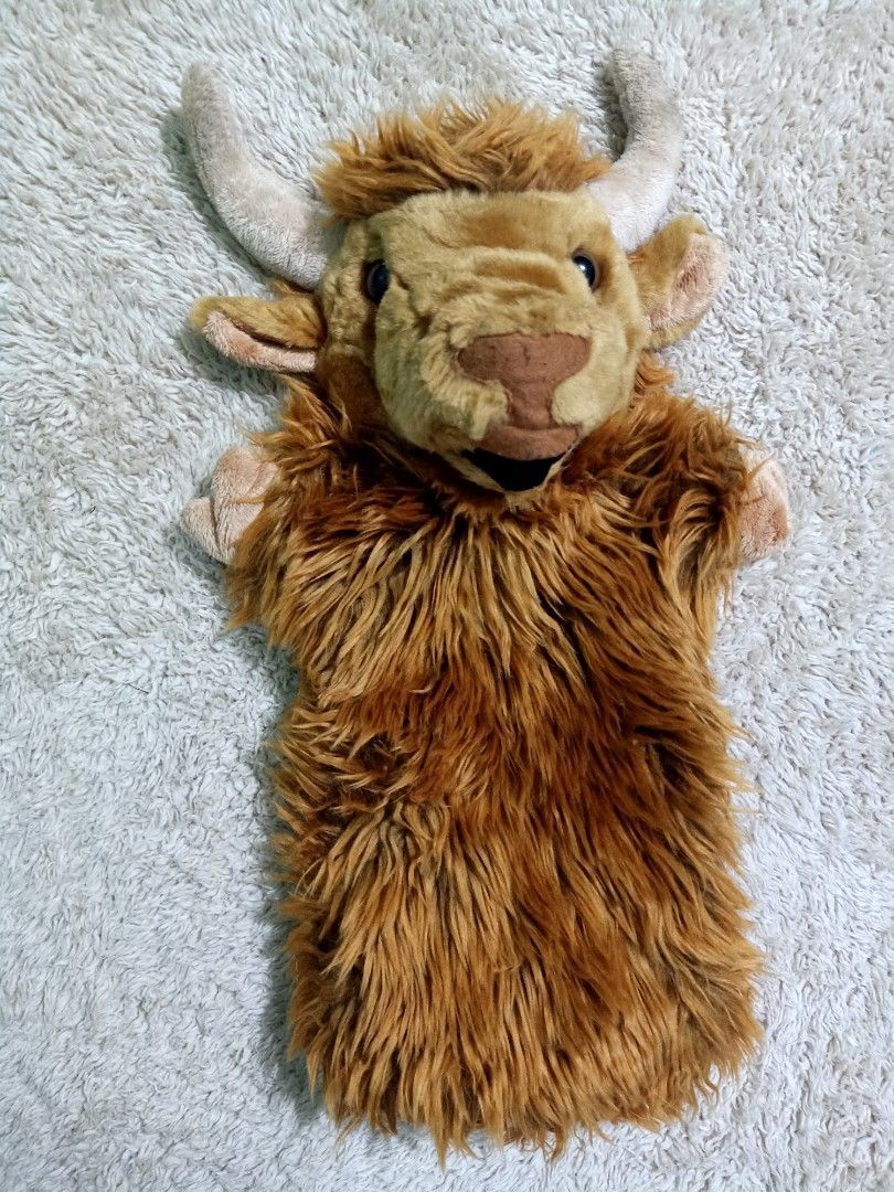 REALISTIC BUFFALO HAND PUPPET, Hobbies & Toys, Toys & Games on Carousell