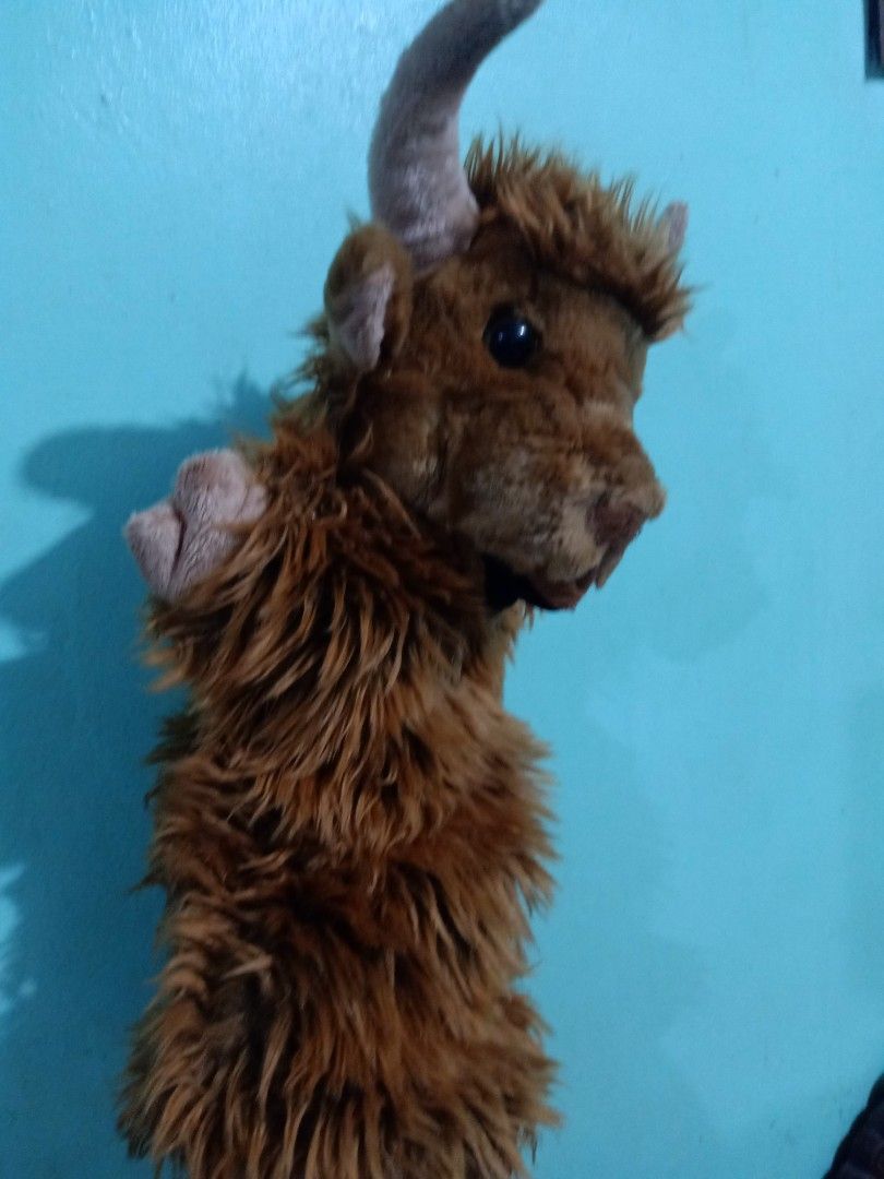 REALISTIC BUFFALO HAND PUPPET, Hobbies & Toys, Toys & Games on Carousell