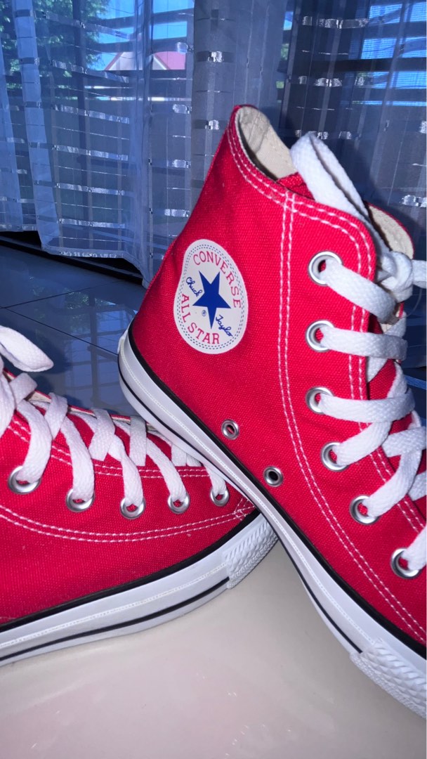 Red Chuck Taylor All Star Classic, Women's Fashion, Footwear, Sneakers ...
