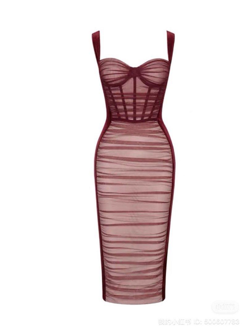 RED SEXY CLASSY DRESS "POEM", Women's Fashion, Dresses & Sets, Dresses ...