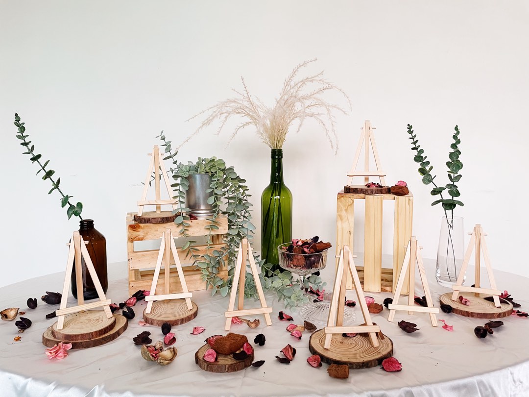 [Rental] Rustic Photo Table Decorations/ for wedding reception ...