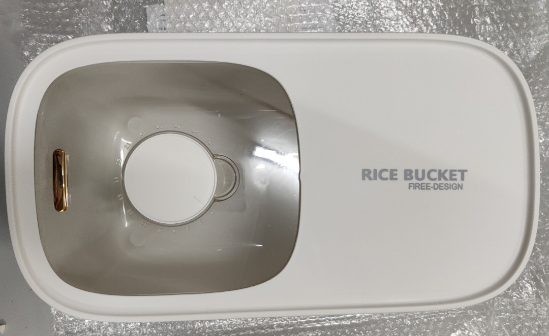 Rice bucket firee design 10kg, Furniture & Home Living, Home ...